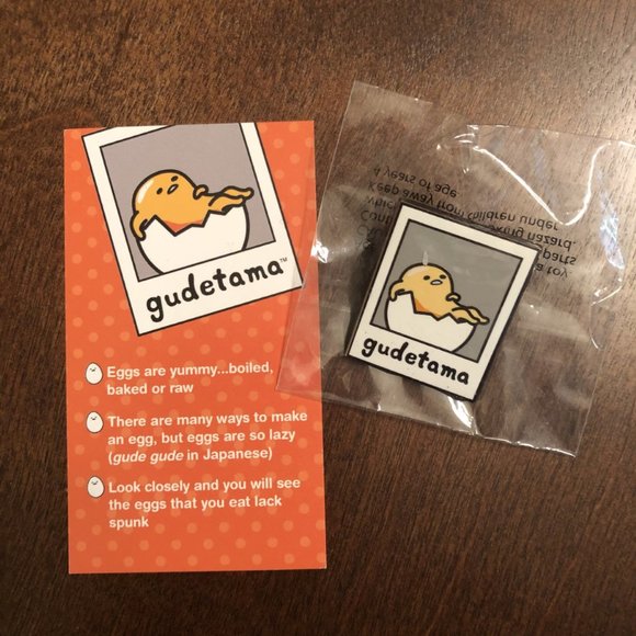 Sanrio | Accessories | Sanrio Gudetama Pin | Poshmark